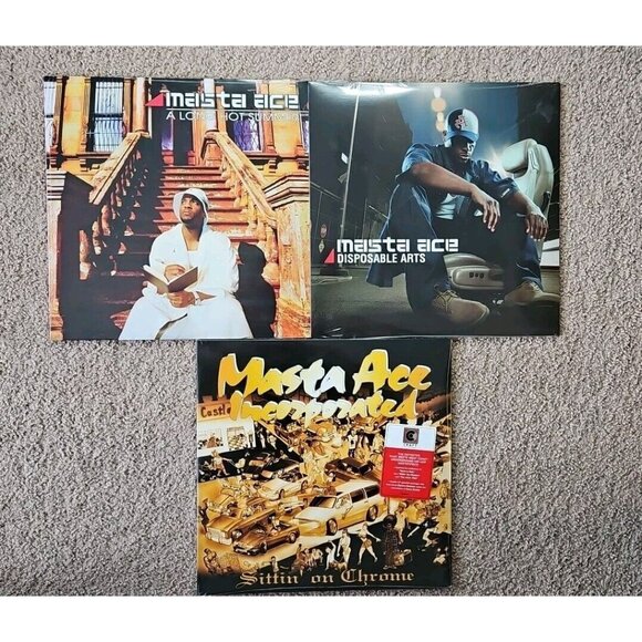 Media | Lot Of 3 Masta Acemasta Ace Inc Records Sittin On Chrome Long ...